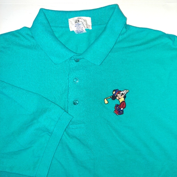 Disney | Shirts | Vtg Usa Disney Polo Embroidered Mickey Mouse Golf ...
